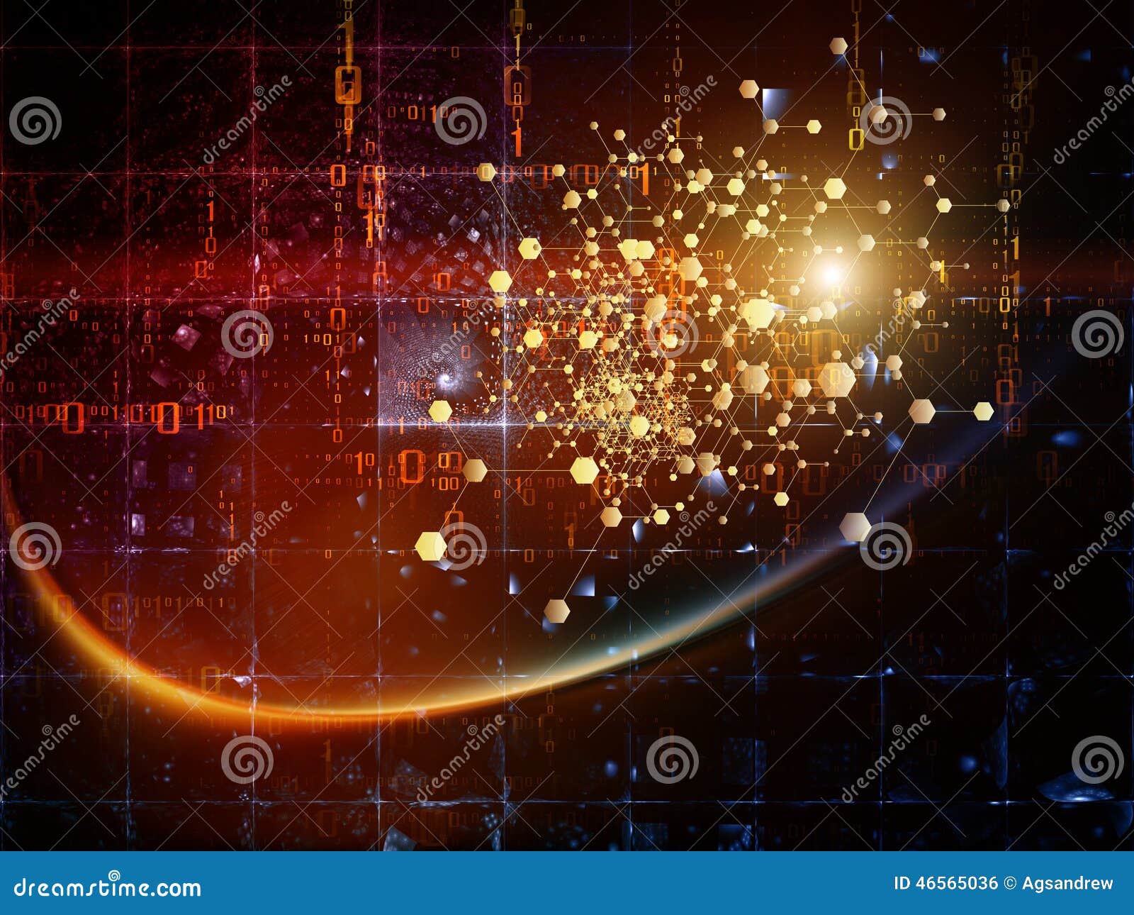 Particle Technologies stock illustration. Illustration of idea - 46565036