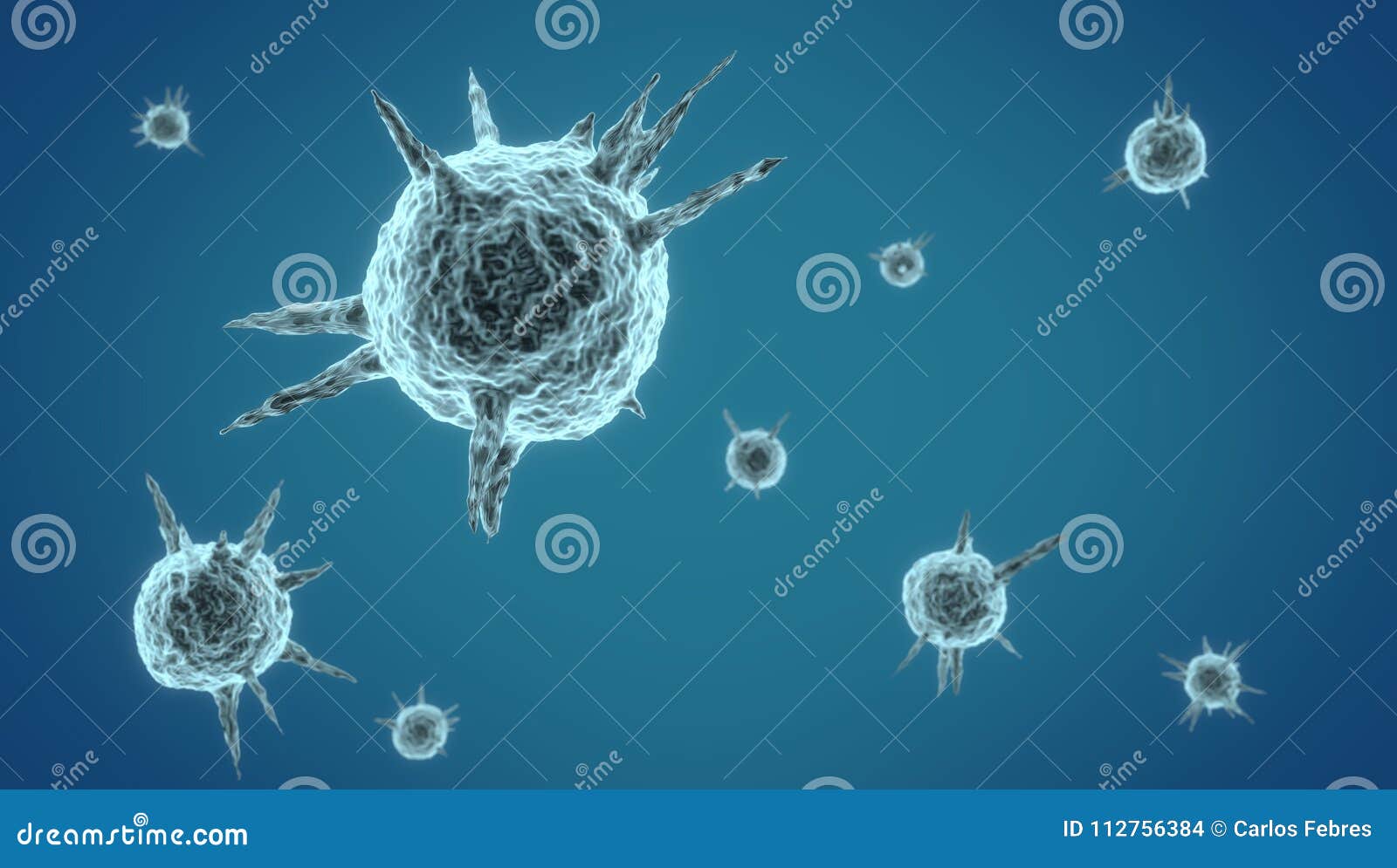 Floating Bacteria Royalty-Free Stock Photography | CartoonDealer.com ...