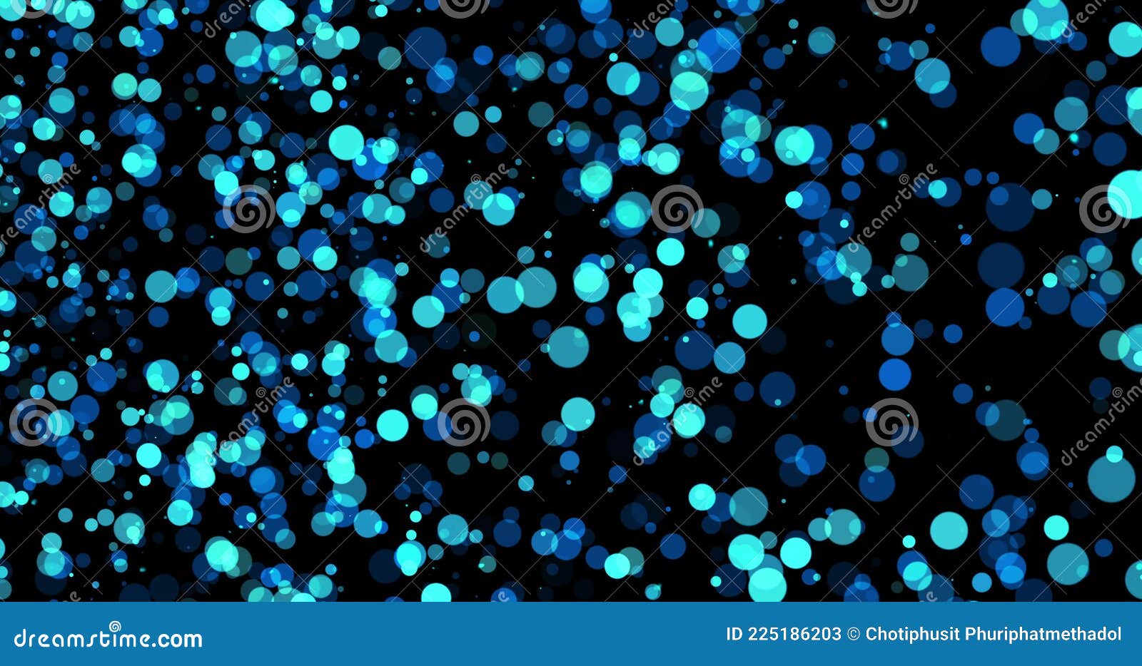 Particles Blue Bokeh Glitter Awards Dust Abstract Background Loop Stock ...