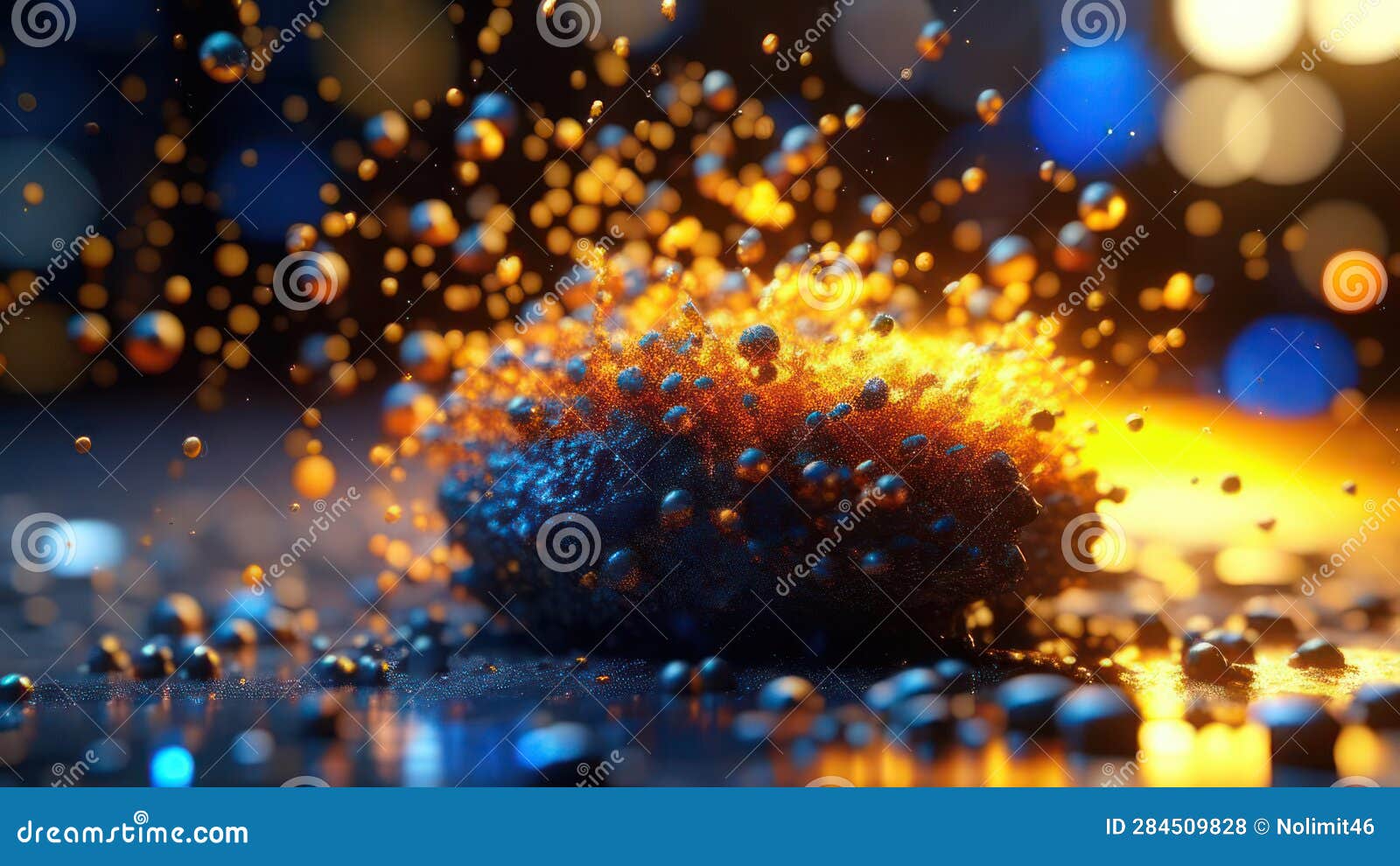 Particles with blur stock illustration. Illustration of glowing - 284509828