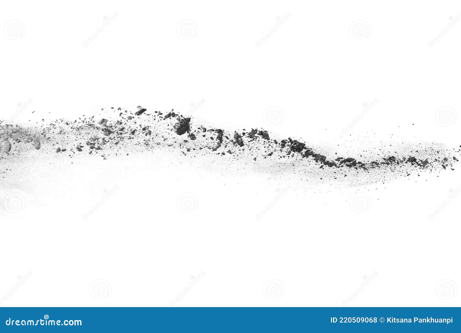 Black Powder Explosion on White Background. Stock Photo - Image of ...