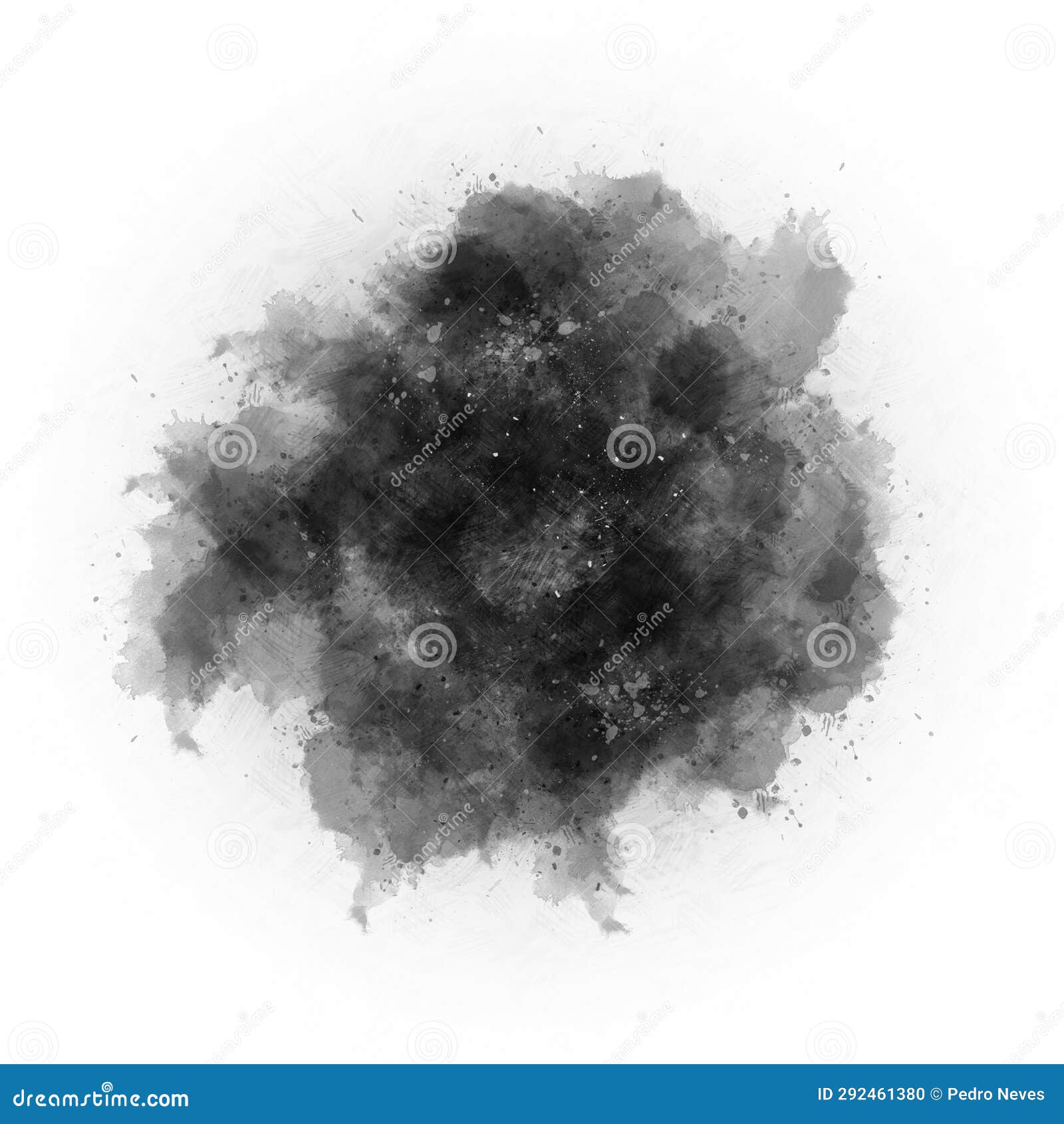Particles Of Charcoal On Transparent Background. Abstract Black Powder ...
