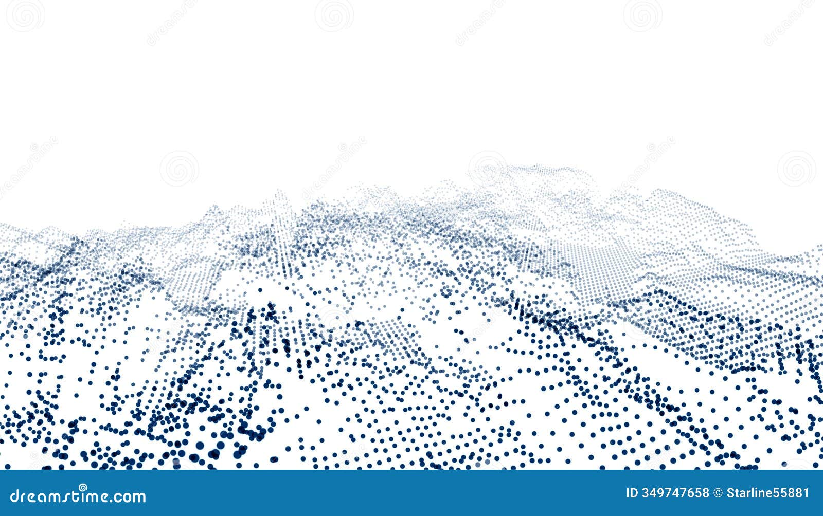 Particles Connection Wave on White Background Design Stock Vector ...