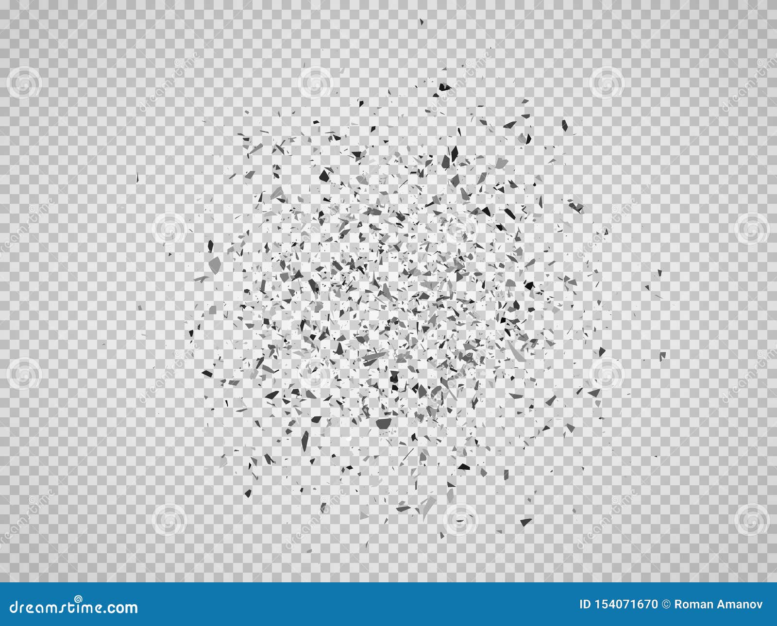Particles Explosion. Vector Shatter Stock Vector - Illustration of ...