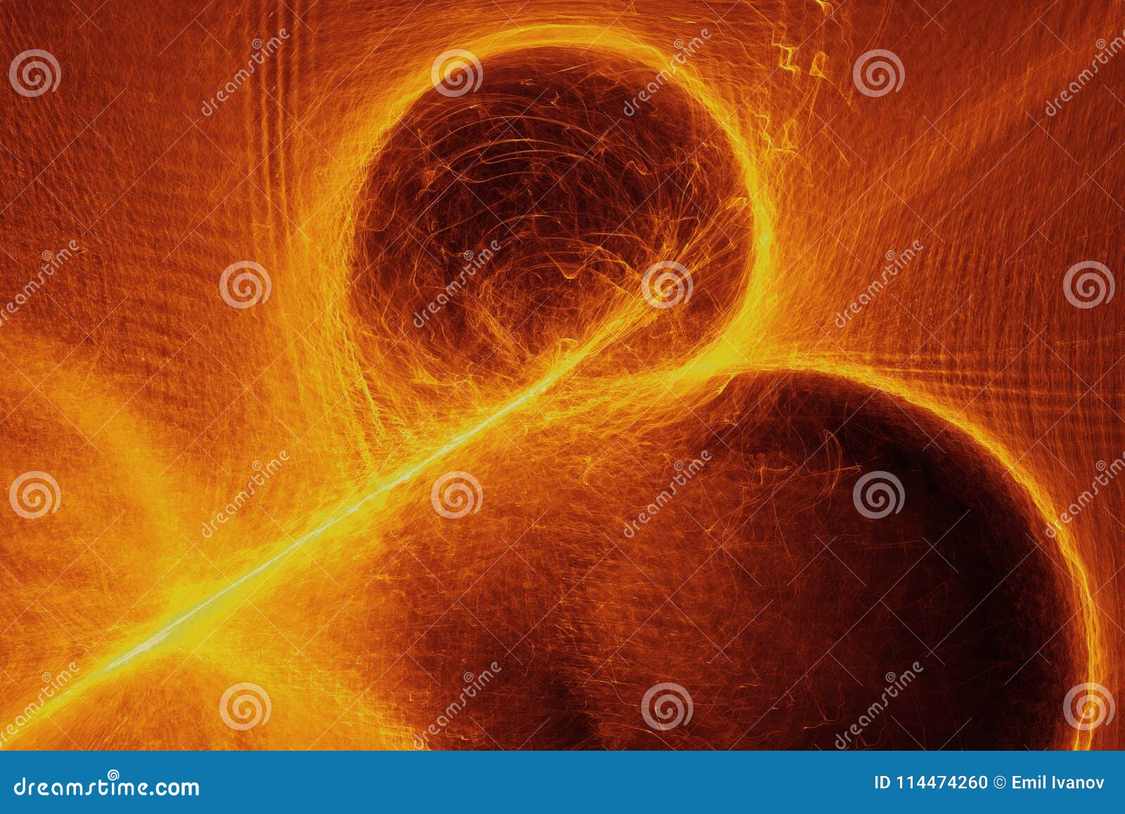 Particles Flow or Stream of Light, Abstract Background Stock ...