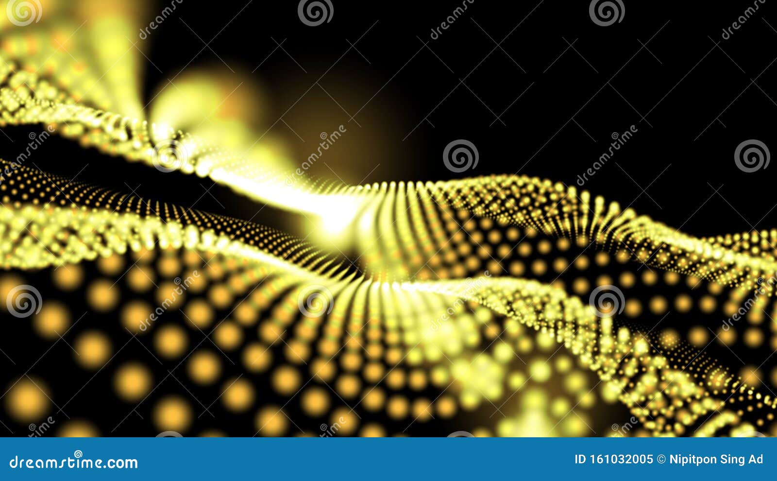 Particles Form Line Abstract Background Stock Illustration ...