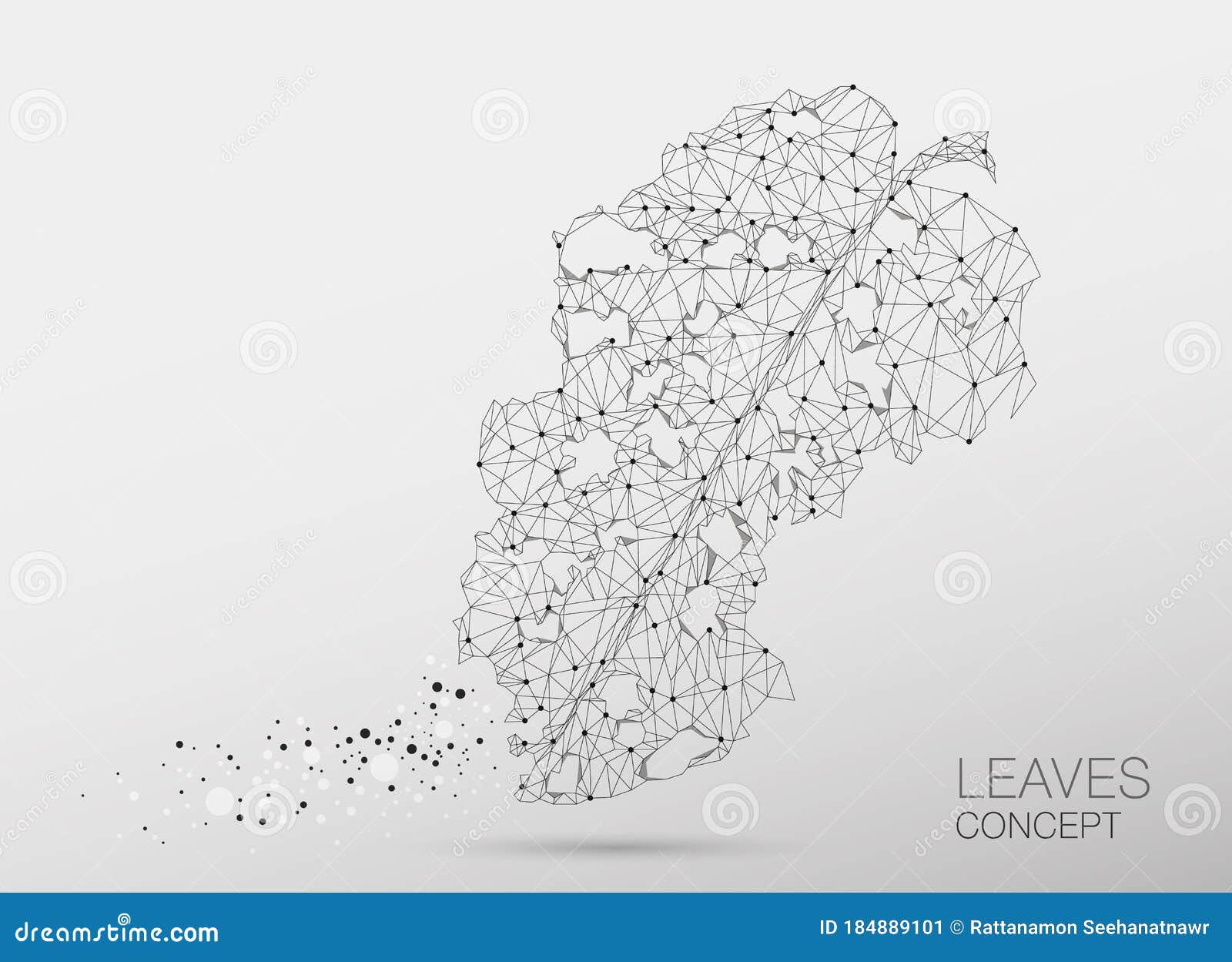 The Particles, Geometric Art, Line And Dot Of Wireless Symbol Vector ...