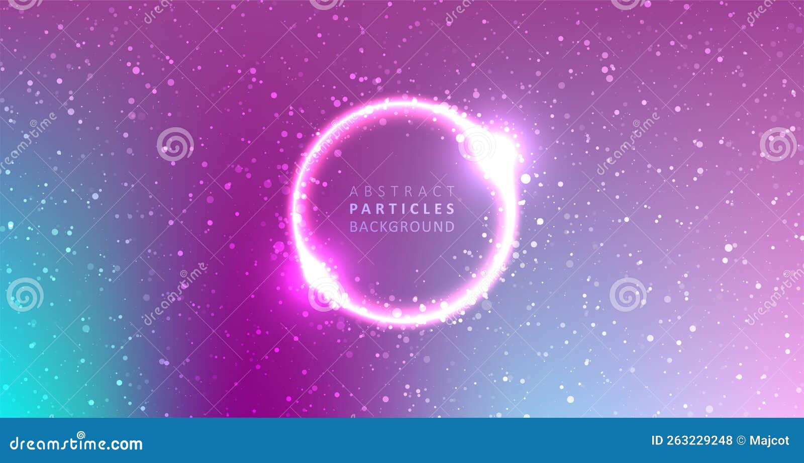 Particles Liquid Dynamic Flow Stock Vector - Illustration of glow ...