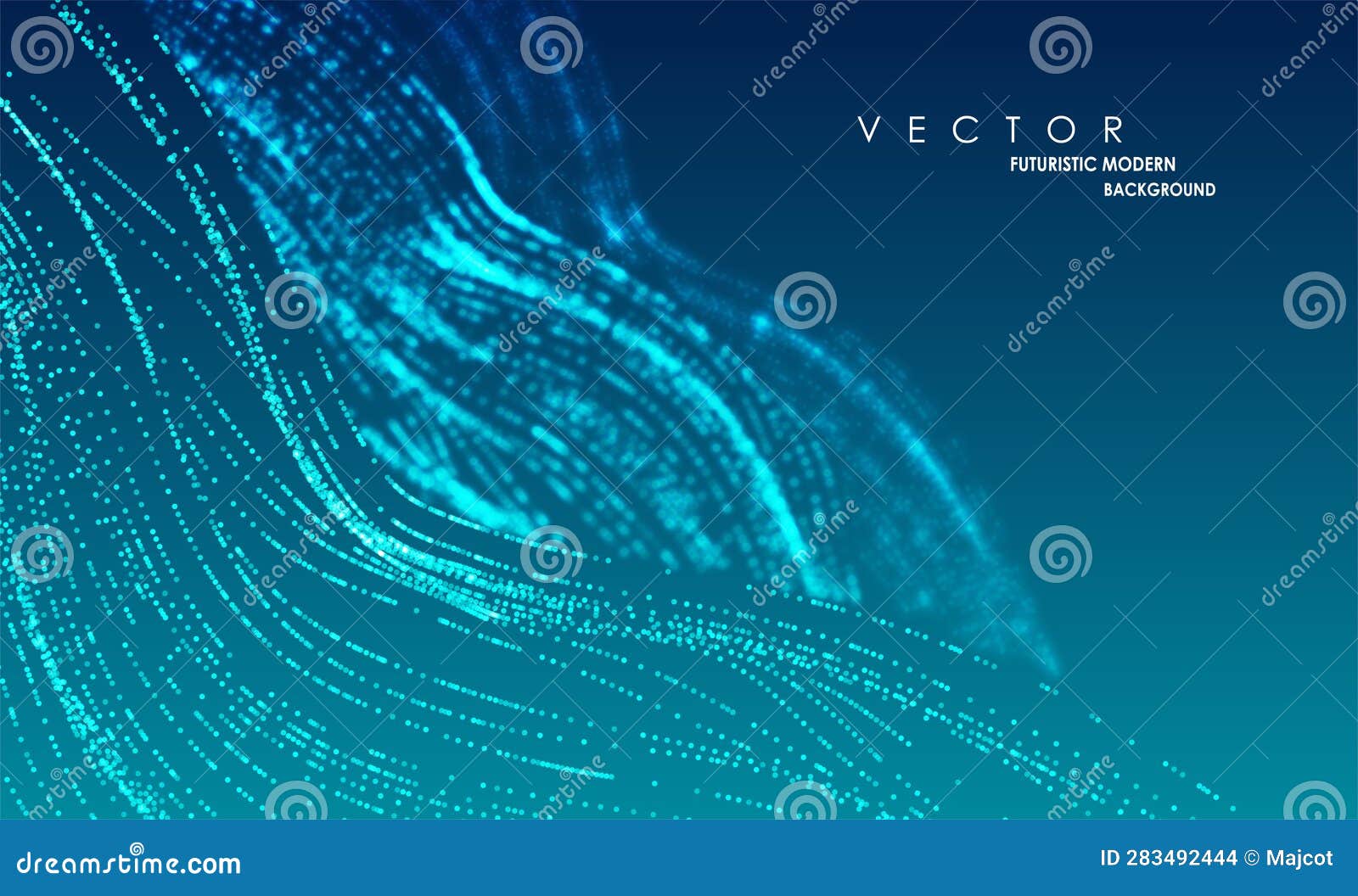 Particles Liquid Dynamic Flow Stock Vector - Illustration of particle ...