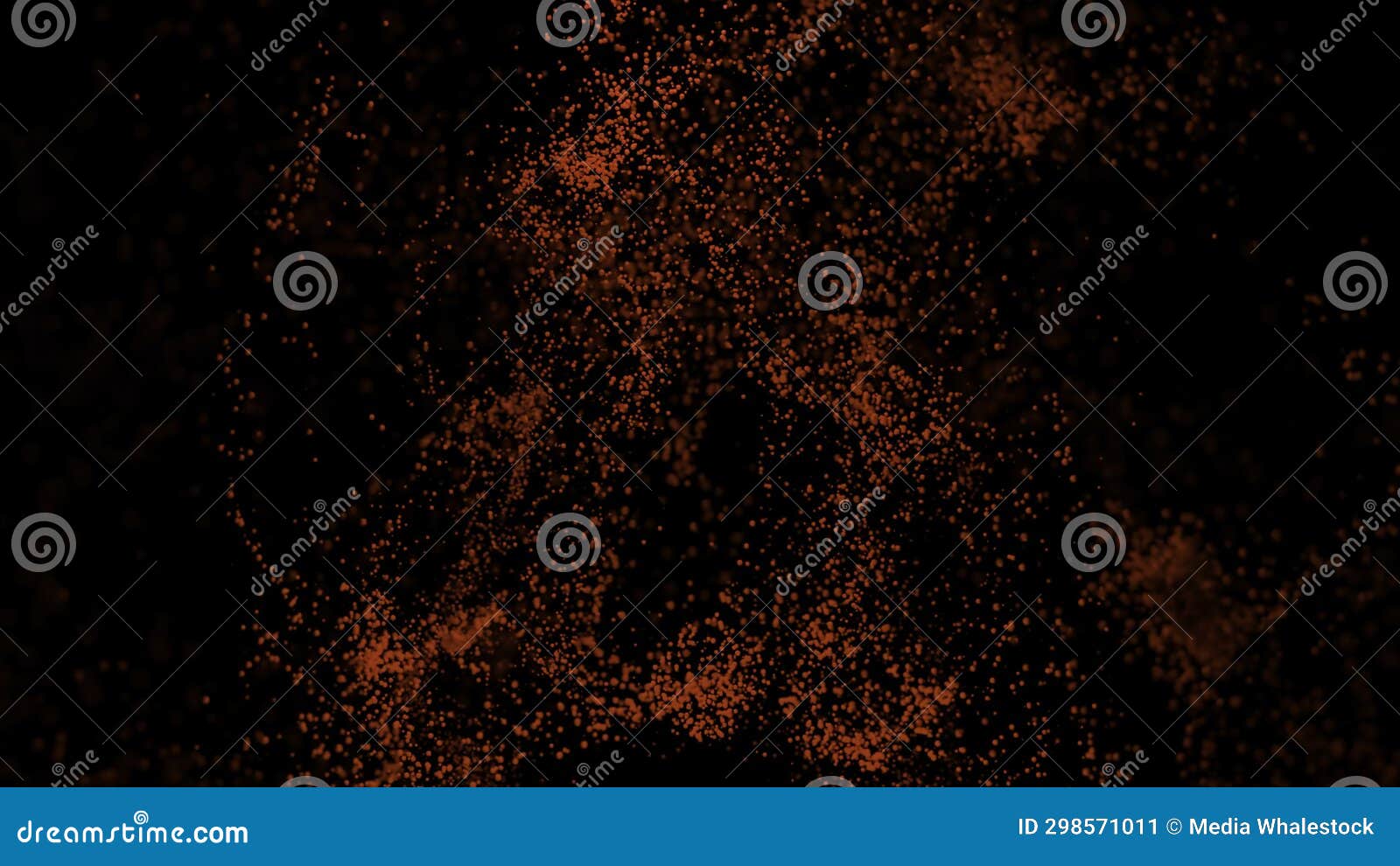 Particles Move Upward In Flow. Design. Vortex Flow Of Small Particles ...