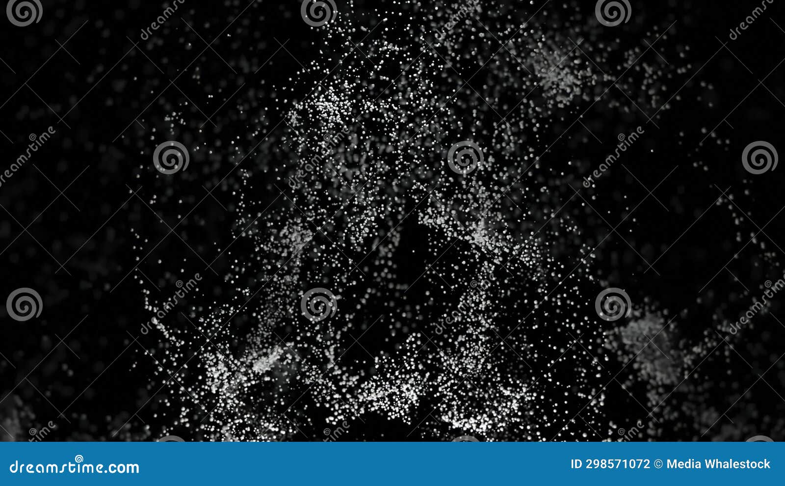 Particles Move Upward In Flow. Design. Vortex Flow Of Small Particles ...