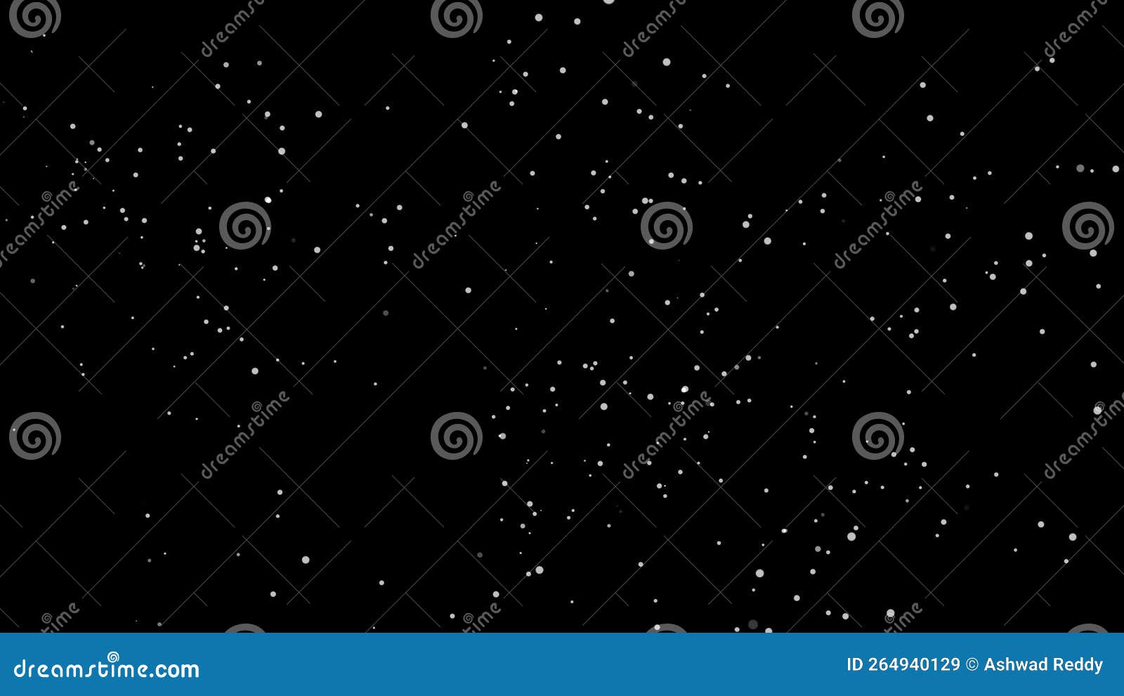 Particles Moving in Space Motion Graphics with Night Background Stock ...