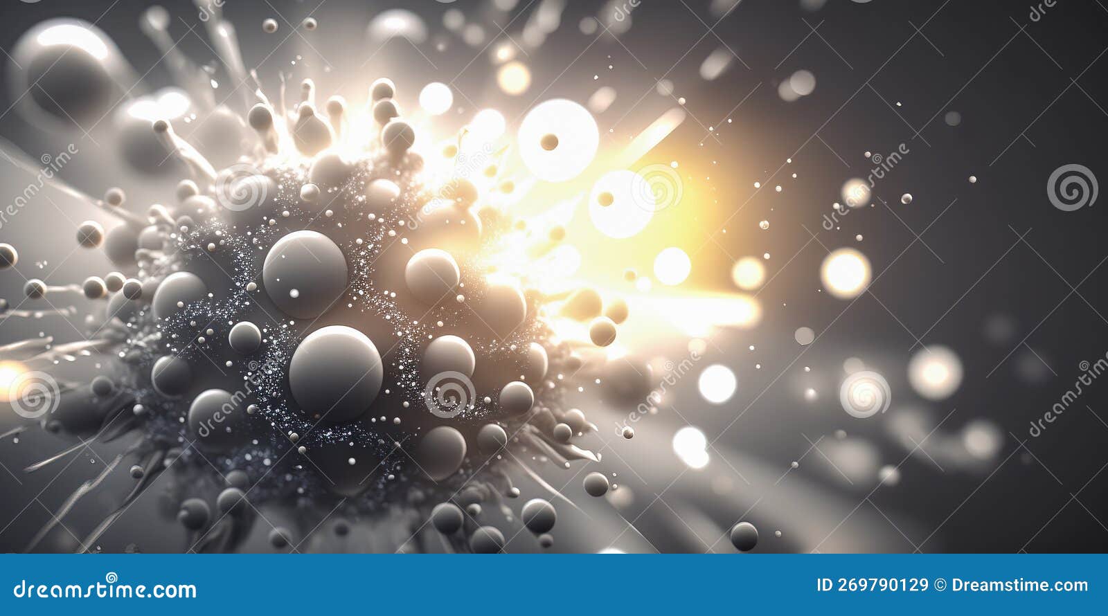 Particles Splash Abstract Background Stock Illustration - Illustration ...