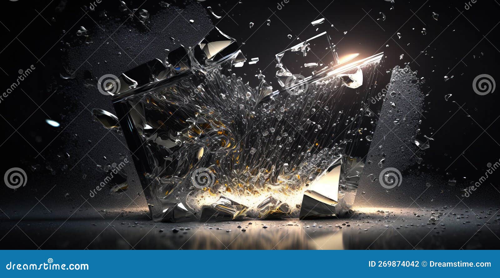 Particles Splash Abstract Background Stock Illustration - Illustration ...
