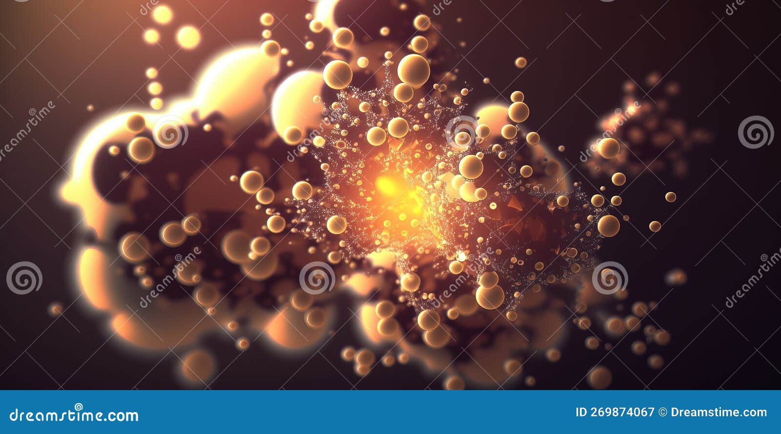 Particles Splash Abstract Background Stock Illustration - Illustration ...