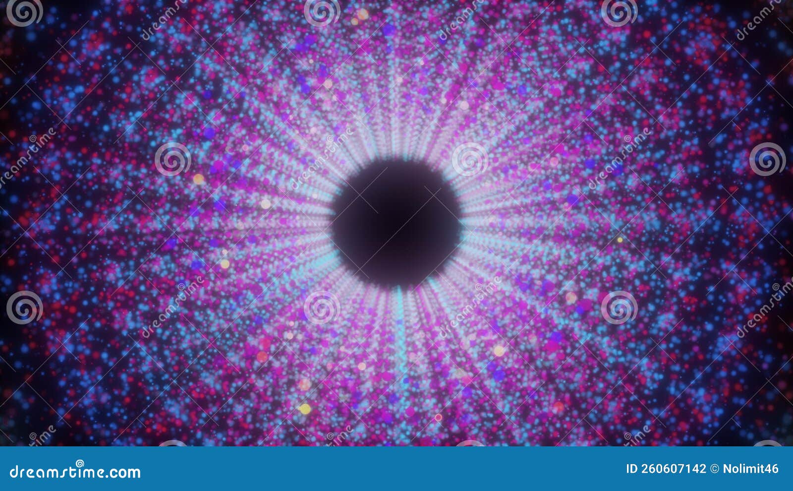 Particles tunnel stock illustration. Illustration of fiber - 260607142