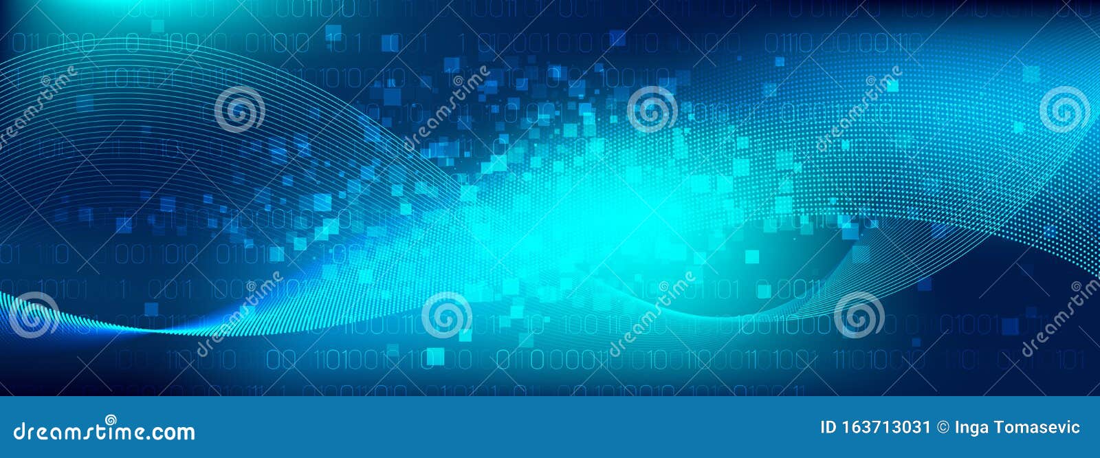 Particles Vector. Blue Streaming Backgrounds Stock Vector ...