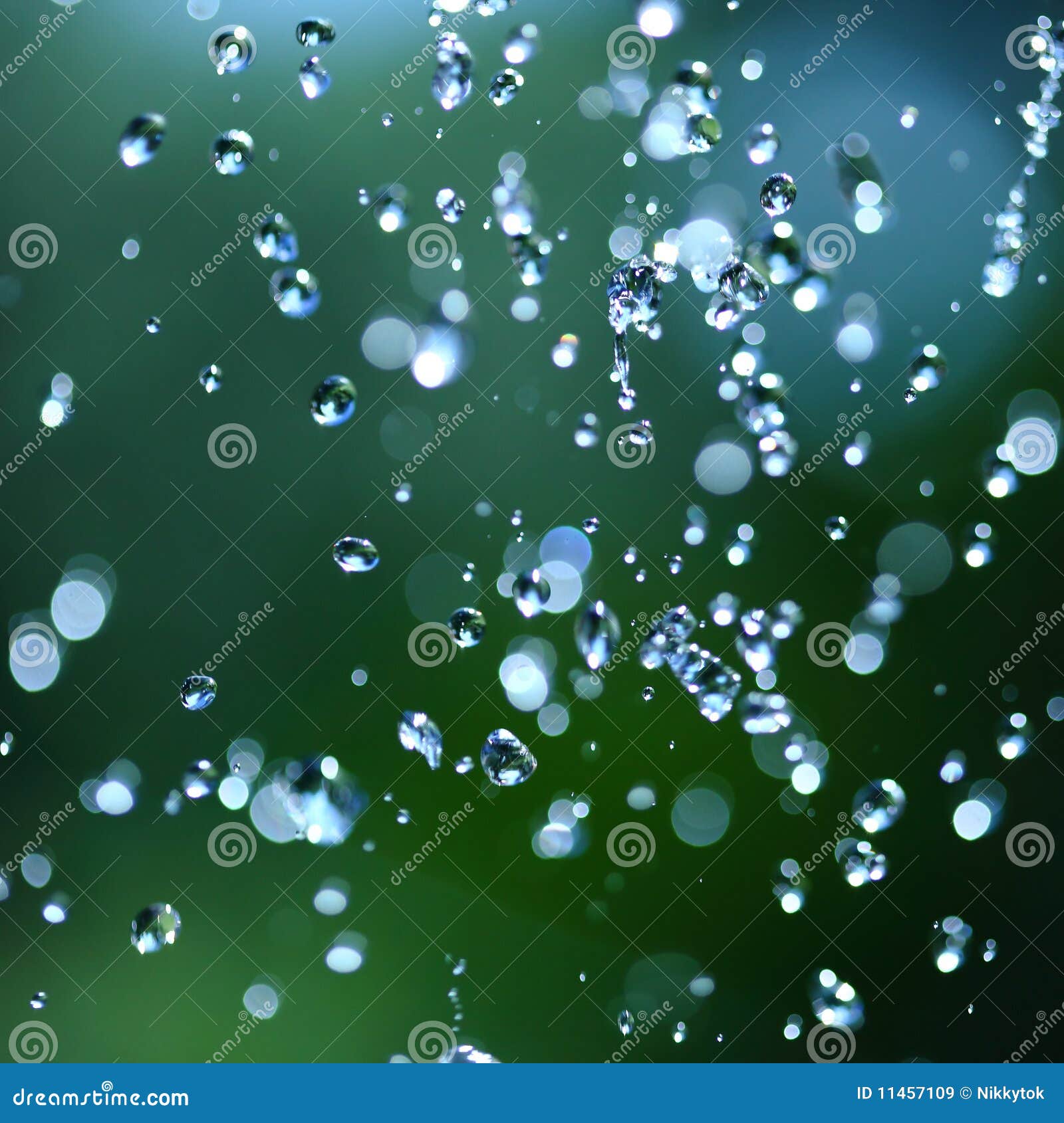 Particles of Water on Green Stock Image - Image of wash, bright: 11457109