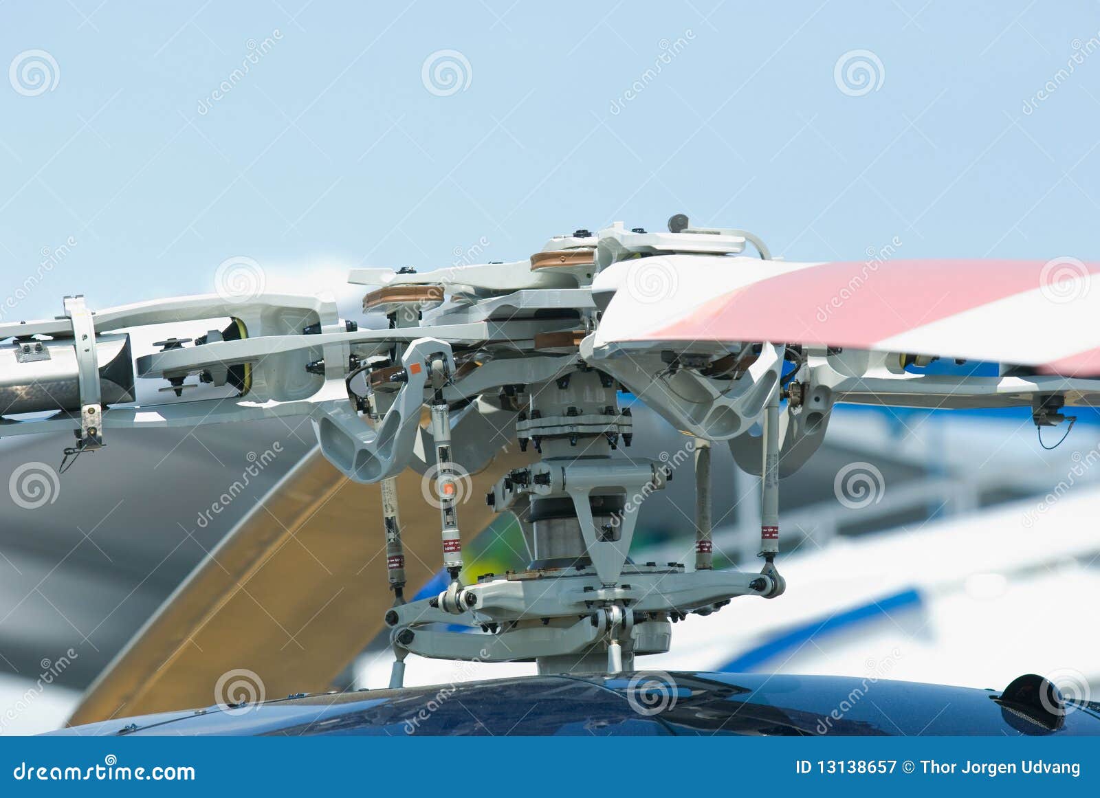 Particolare Del Rotore Su Un Elicottero Immagine Stock - Immagine di ...