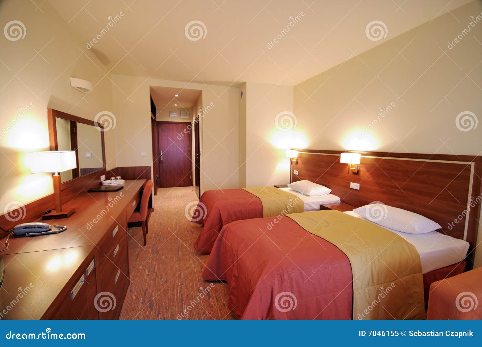 Particolare Della Camera Di Albergo Immagine Stock - Immagine di smalto ...