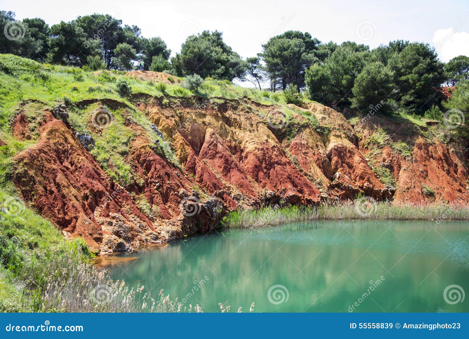 Particular of the Bauxite Pit Stock Image - Image of peculiar ...