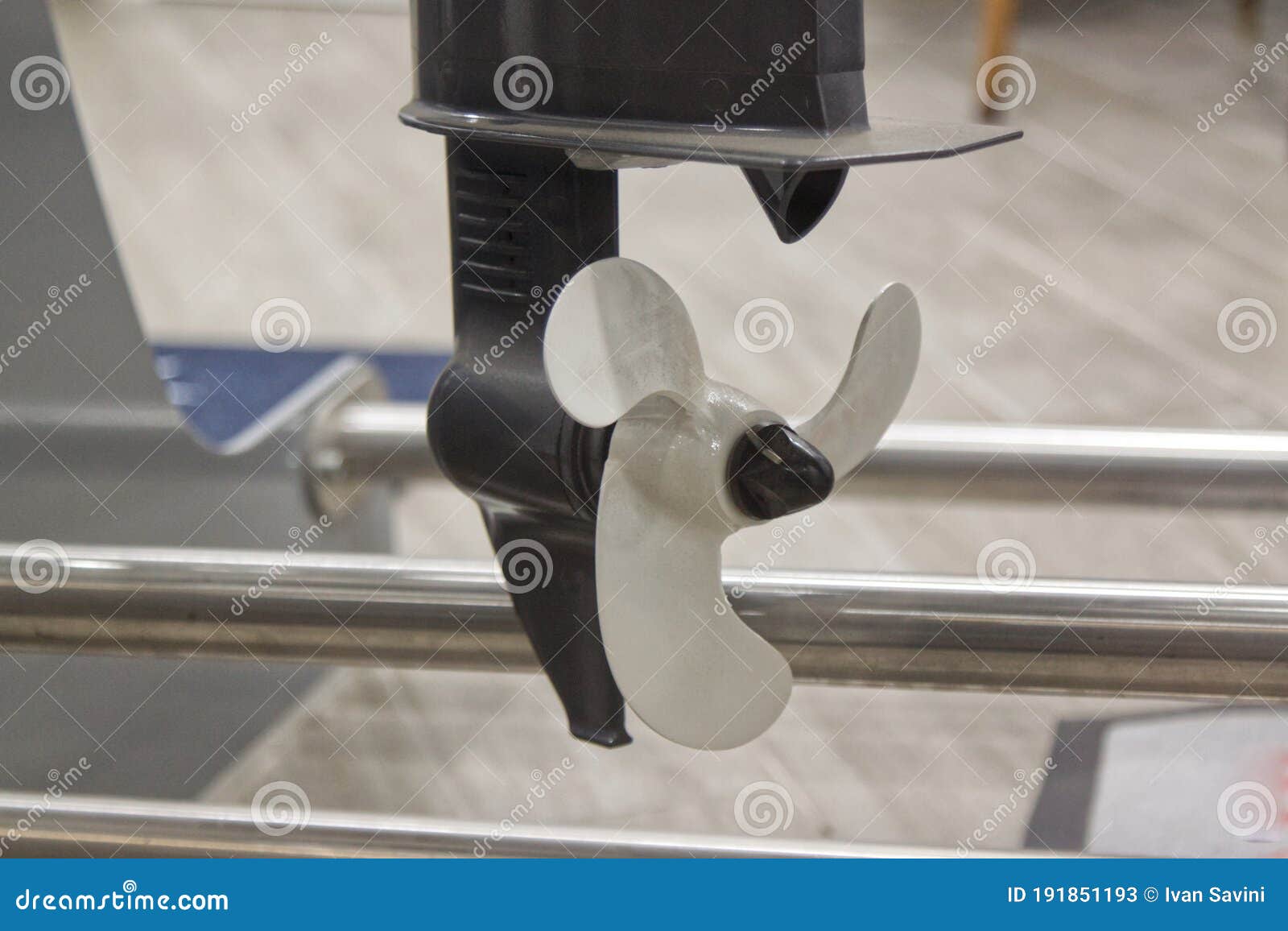 Propeller From High Volume Vertical Axial Flow Pump Wait For Assembly ...