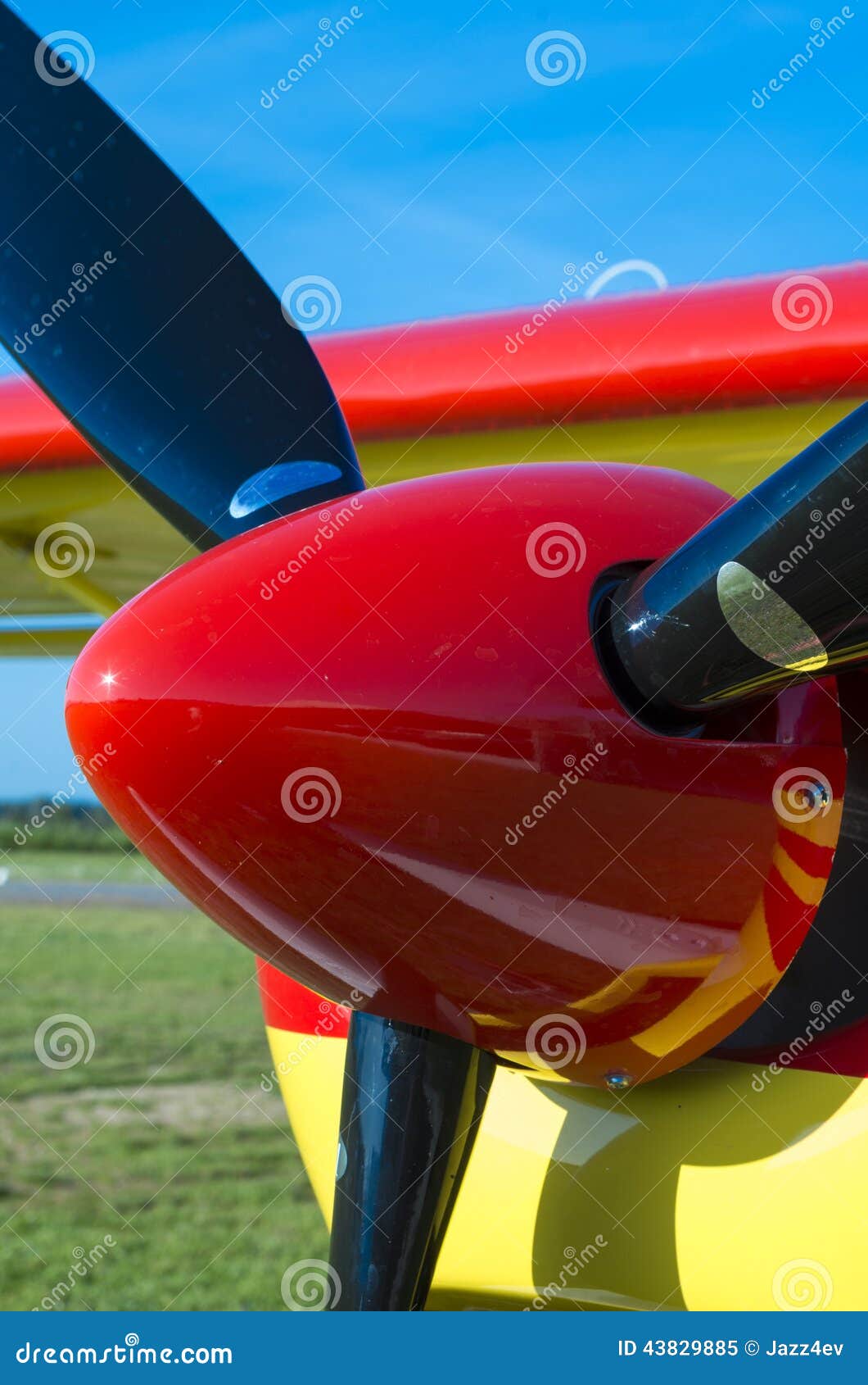 Particular the Propeller of a Light Aircraft Stock Image - Image of ...
