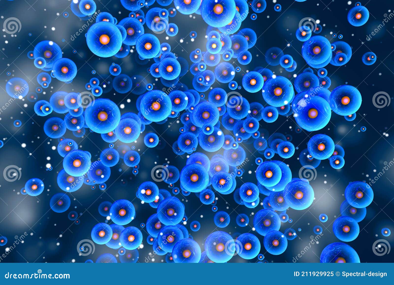 Particules Flottant Dans Le Champ Quantique Illustration Stock ...