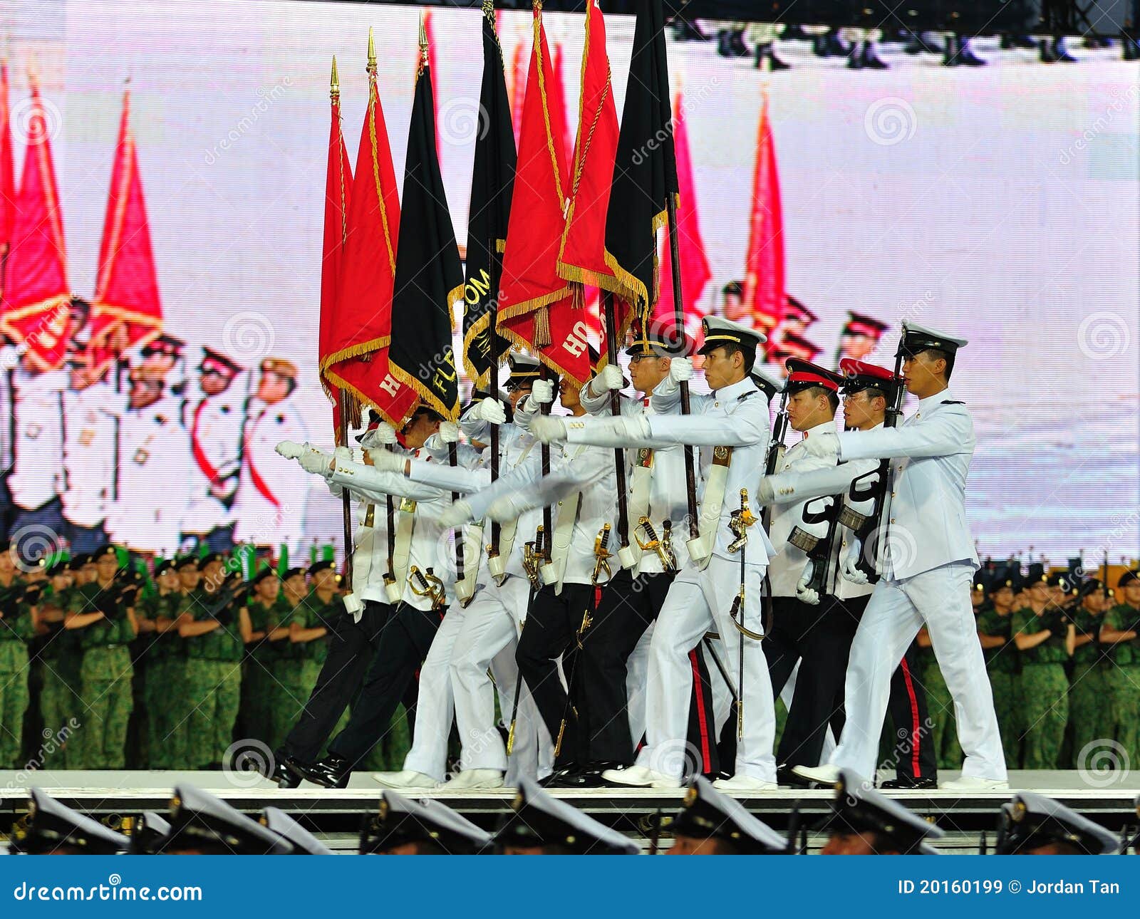 Partido Das Cores Que Marcha Em NDP 2011 Imagem de Stock Editorial ...