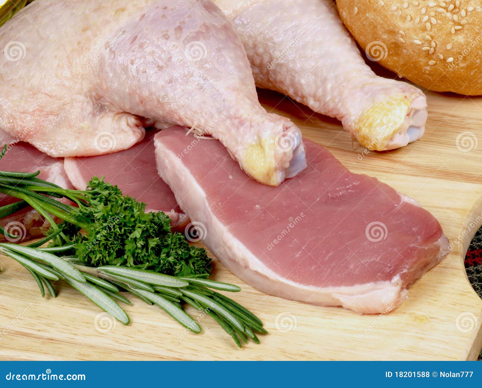 Parties de porc photo stock. Image du épices, pente, repas - 18201588