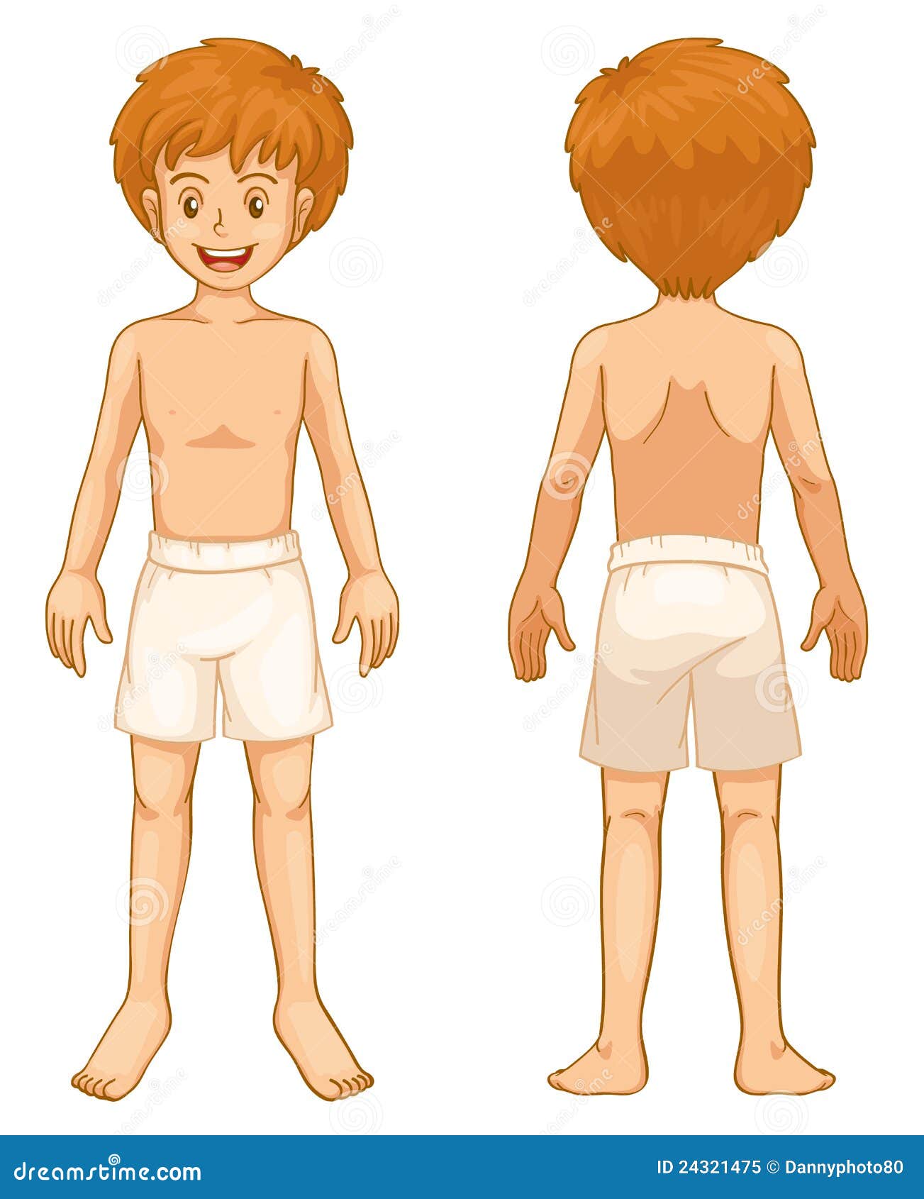 Parties du corps de garçon illustration de vecteur. Illustration du ...