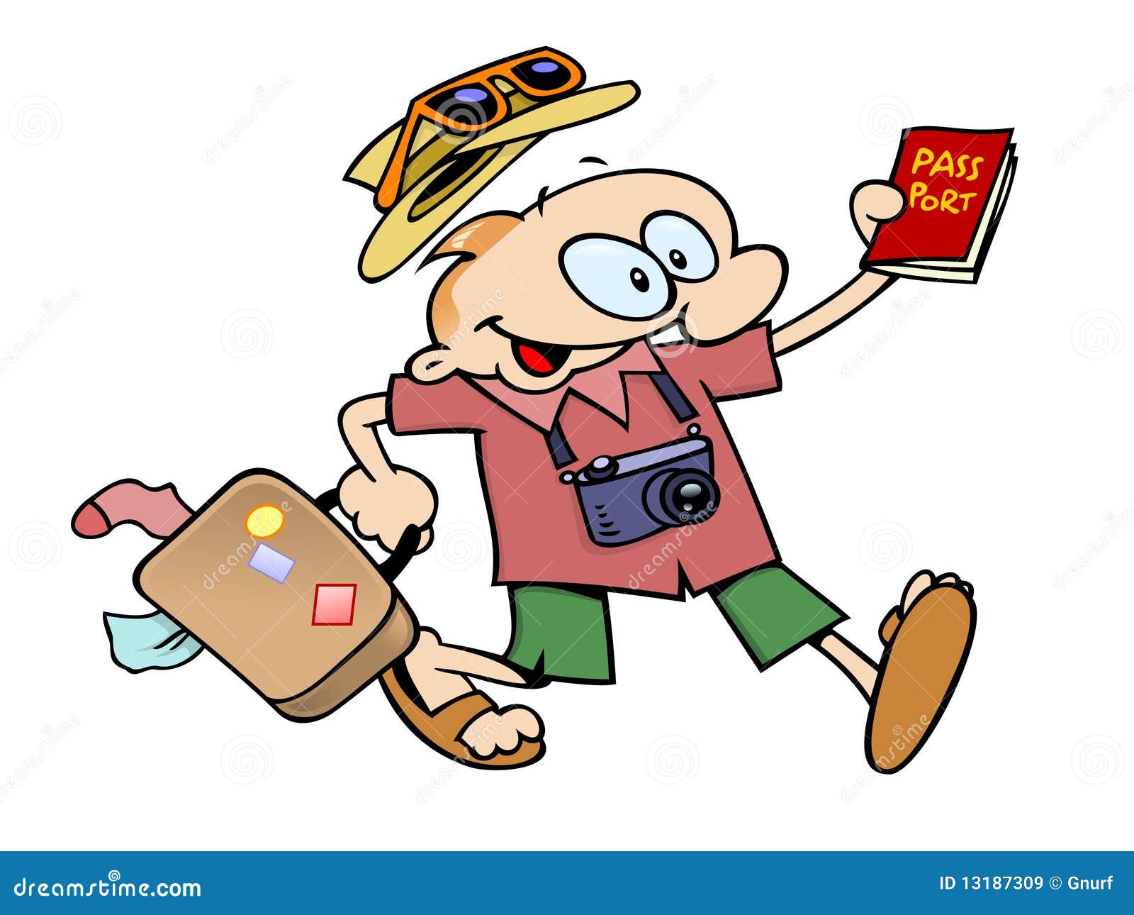 Partir en vacances illustration stock. Illustration du courts - 13187309