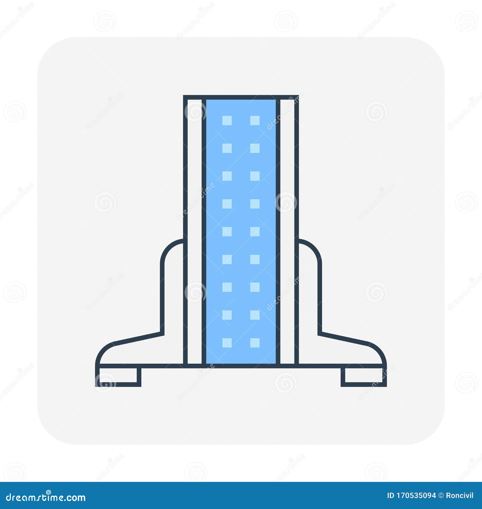 Partition wall icon stock vector. Illustration of empty - 170535094