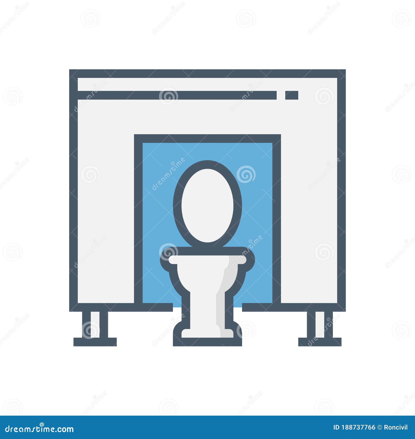 Partition wall icon stock vector. Illustration of home - 188737766