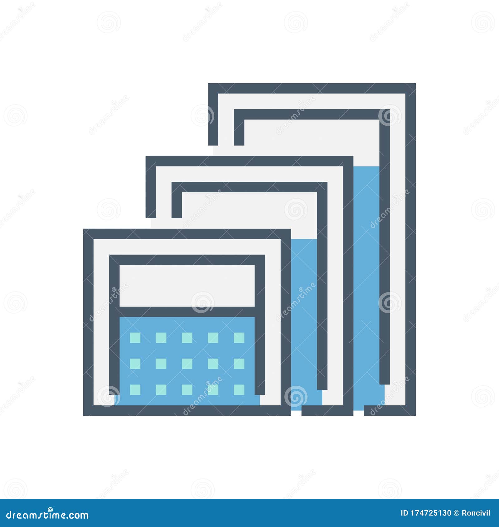 Partition wall icon stock vector. Illustration of exhibition - 174725130