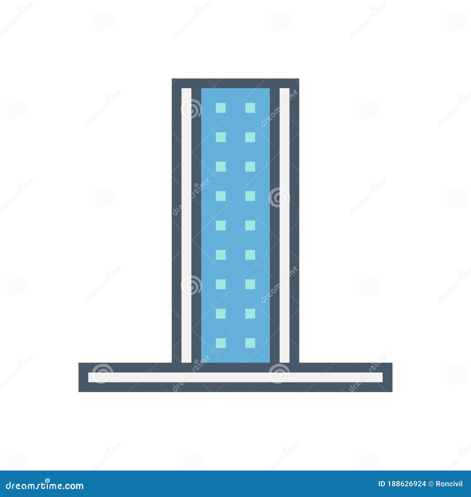 Partition wall icon stock vector. Illustration of place - 188626924