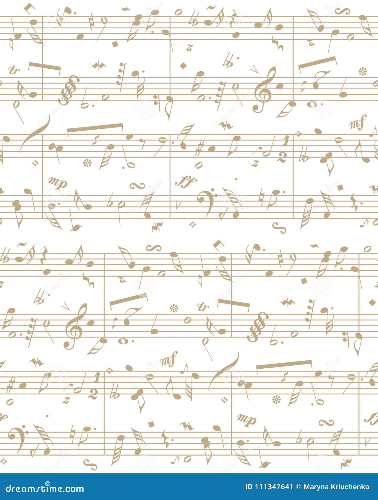 Partitura Del Piano Del Vector Ilustración del Vector - Ilustración de ...