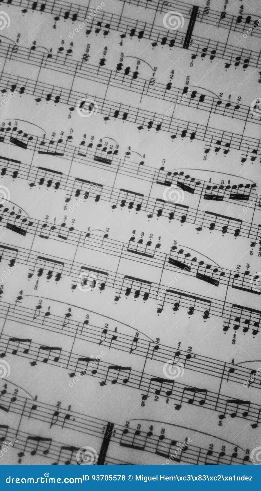 Partitura. Music sheet stock photo. Image of musica, sheet - 93705578
