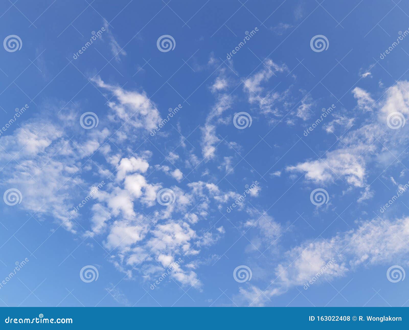 A Partly Cloudy with the Blue Sky Stock Photo - Image of clear, blue ...
