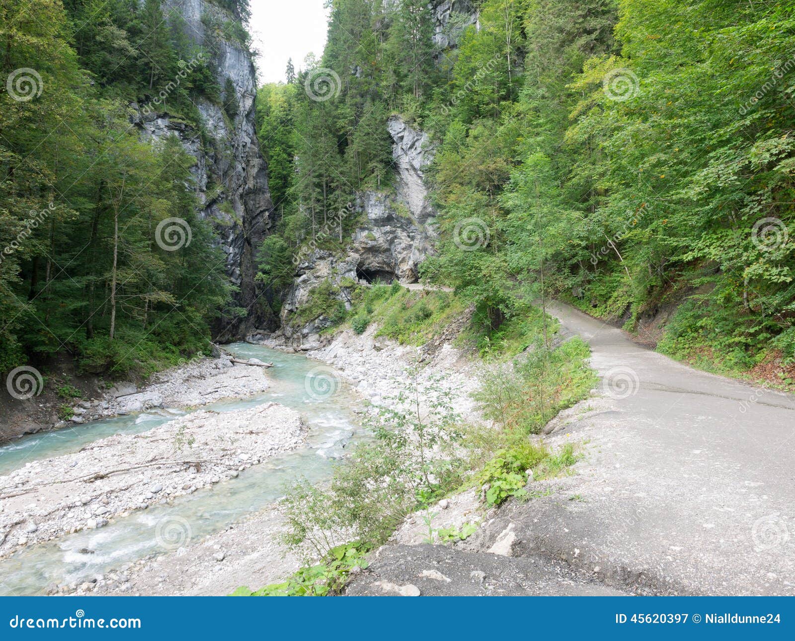 Partnach Gorge, Bavaria, Germany Stock Image - Image of tourist, hiking ...