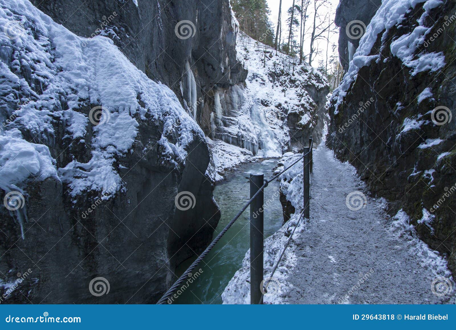 Partnachklamm Gorge in Bavaria, Germany Stock Photo - Image of gorge ...