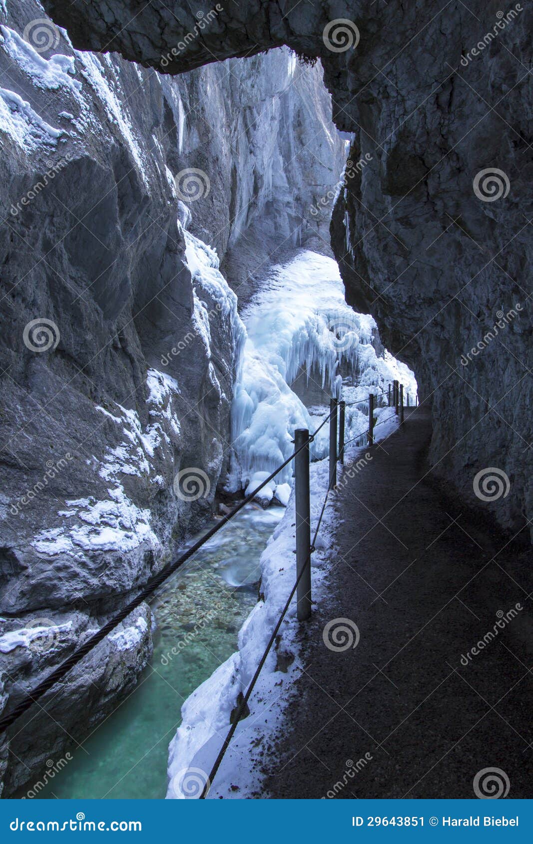Partnachklamm Gorge in Bavaria, Germany Stock Image - Image of ecology ...