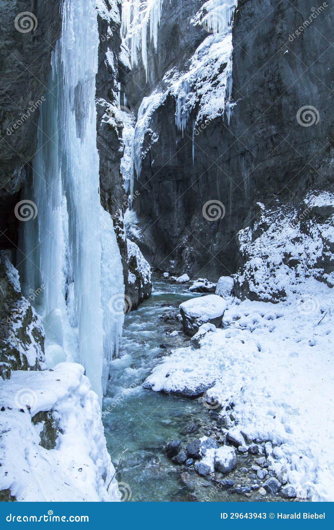 Partnachklamm Gorge in Bavaria, Germany Stock Image - Image of river ...