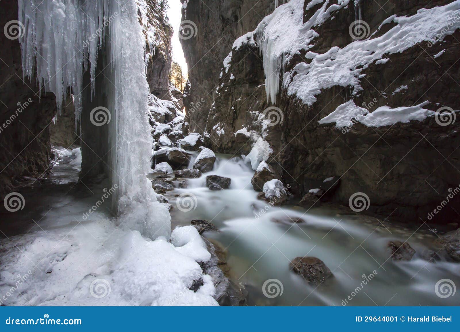 Partnachklamm Gorge in Bavaria, Germany Stock Image - Image of garmisch ...