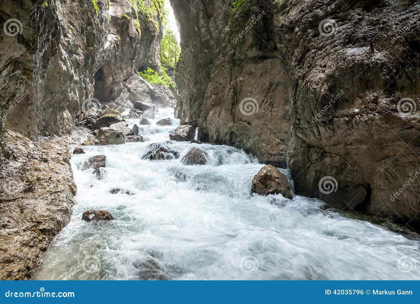 Partnachklamm stock photo. Image of touristic, grey, south - 42035796