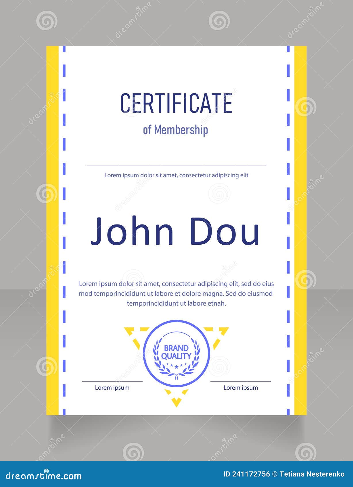 Partner Certificate Design Template Stock Vector - Illustration of ...