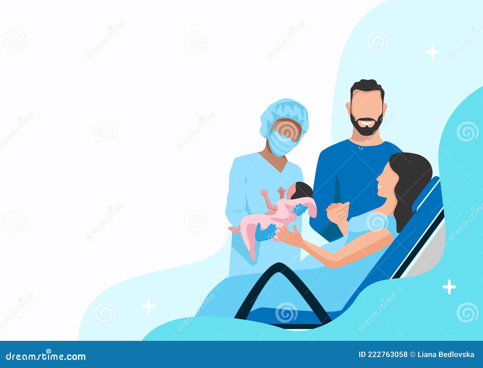 Pregnant Woman Gives Birth To a Baby in a Maternity Hospital Stock ...