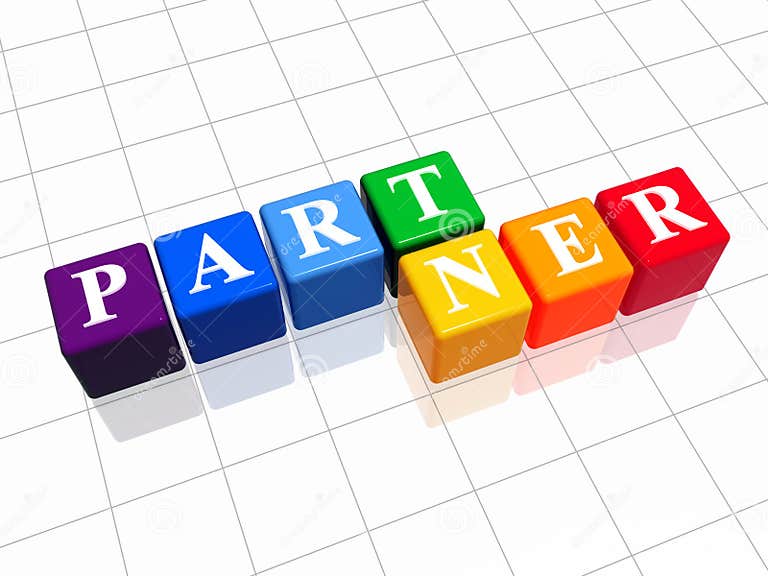 Partner in colour stock illustration. Illustration of design - 4581010