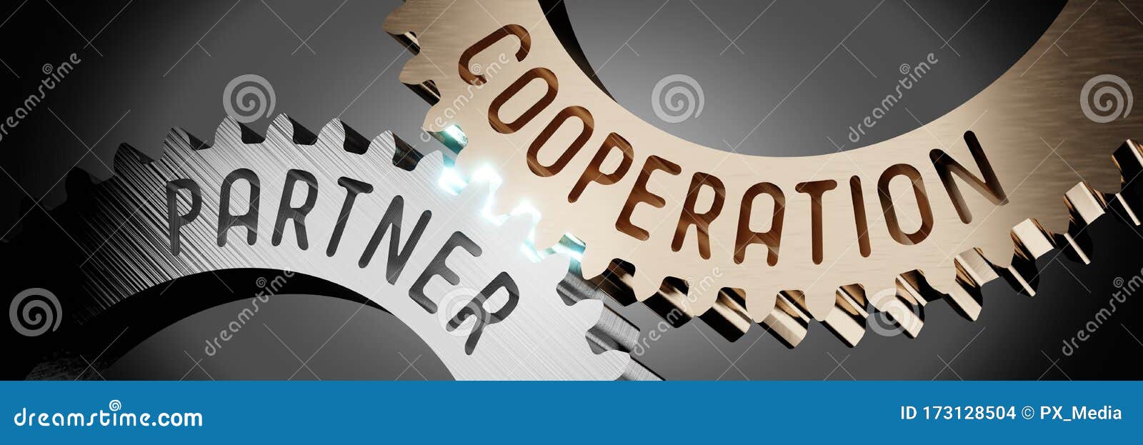 Partner Cooperation - Gears Concept Stock Illustration - Illustration ...