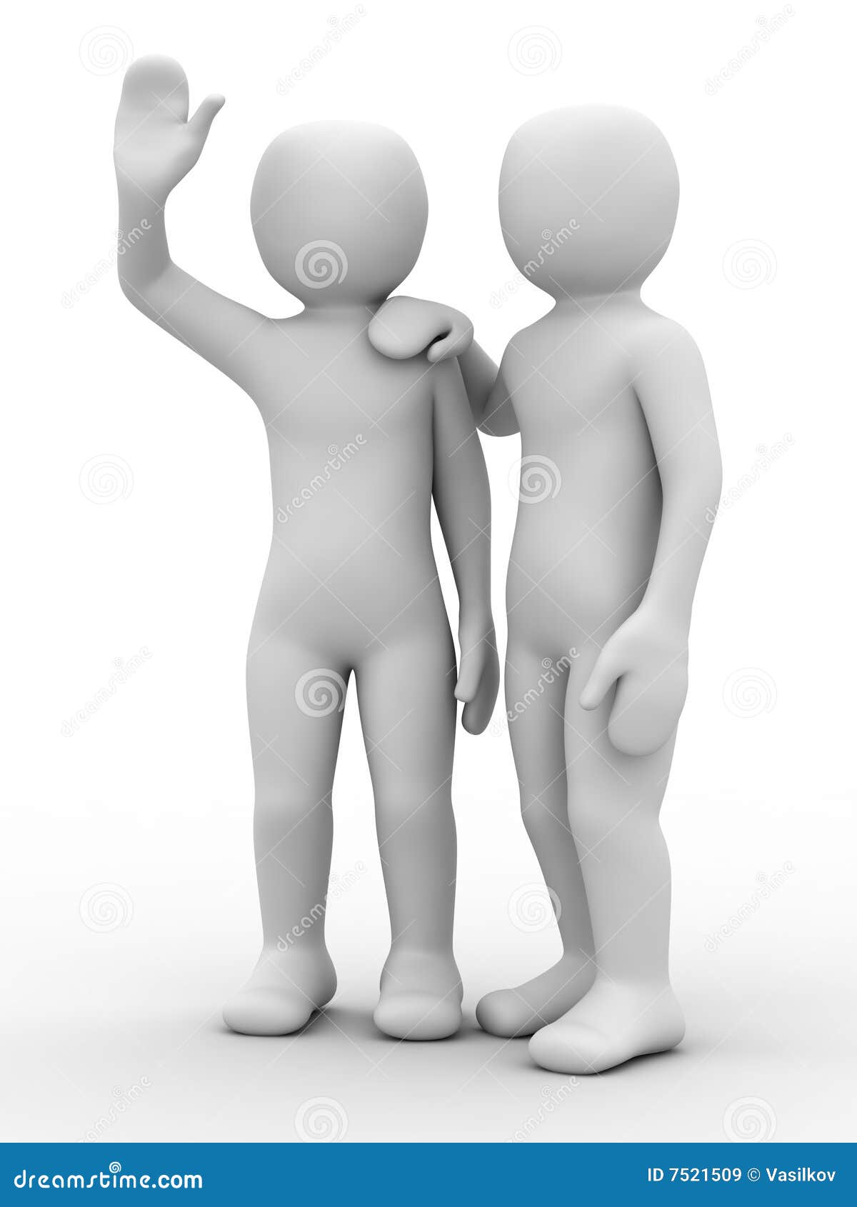 Partner der Leute 3d stock abbildung. Illustration von vermittlungen ...